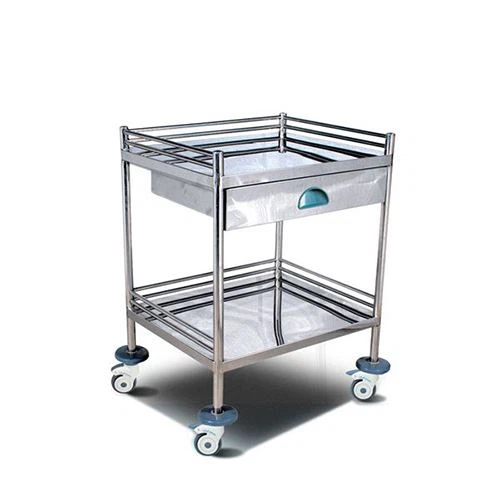 Hc-M033 Specially Hospital Stainless Steel Fan-Shaped Apparatus Cart ...